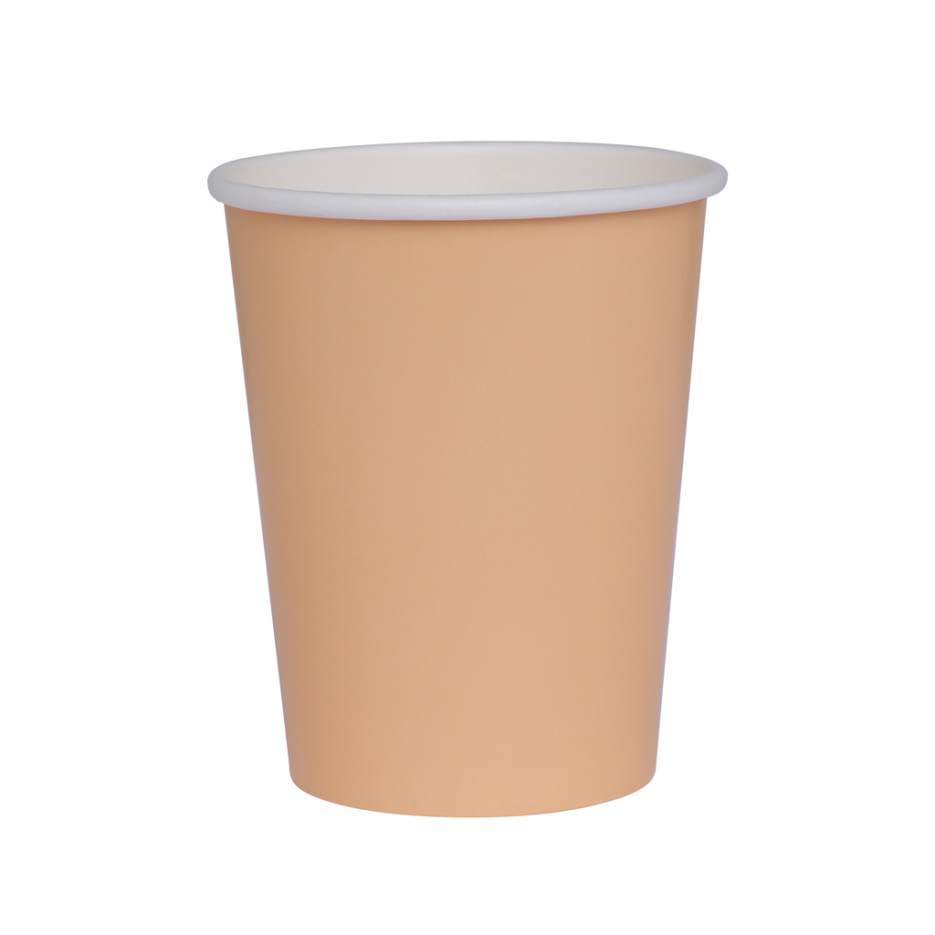 Peach Paper Cups 260ml Pk 20 — Party Planet