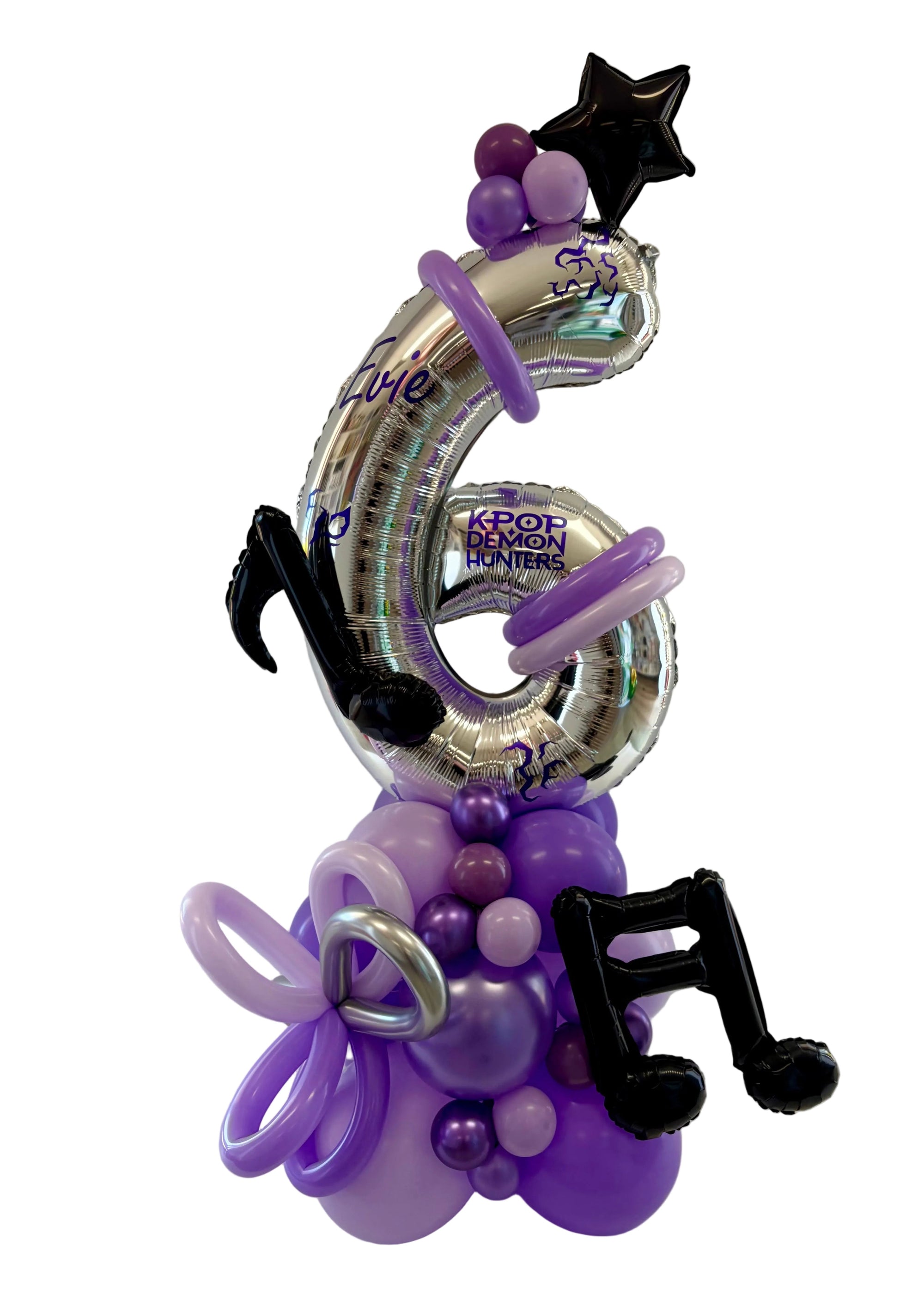 Kpop Demon Hunters Balloon Bouquet/Base- Choose Your Age — Party Planet