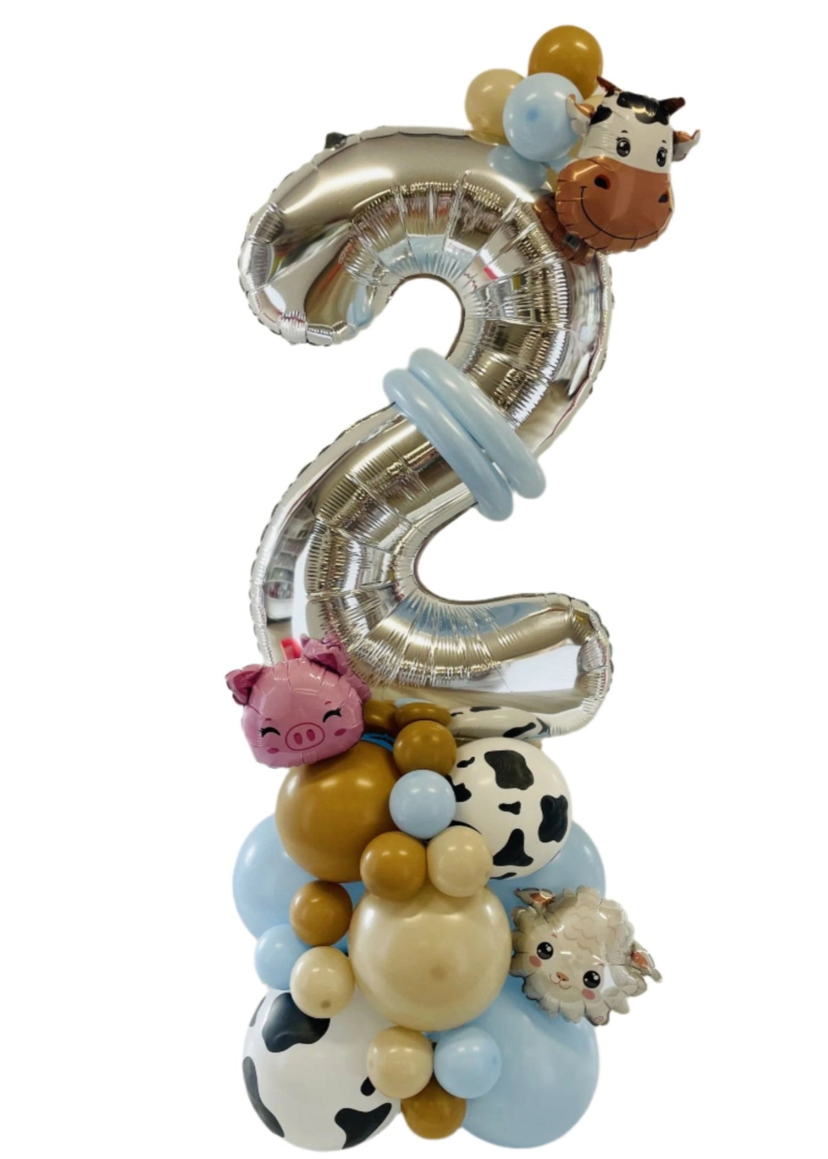 Farm Yard Themed Balloon Bouquet/Base - Choose Your Age — Party Planet