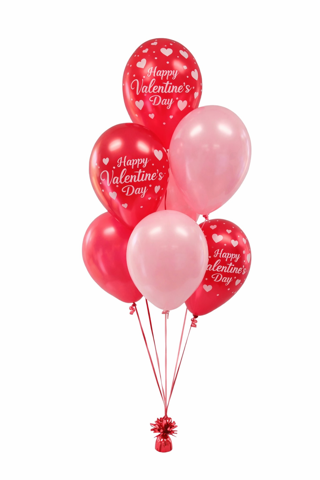 7 Balloon Bouquet - Valentines Day — Party Planet