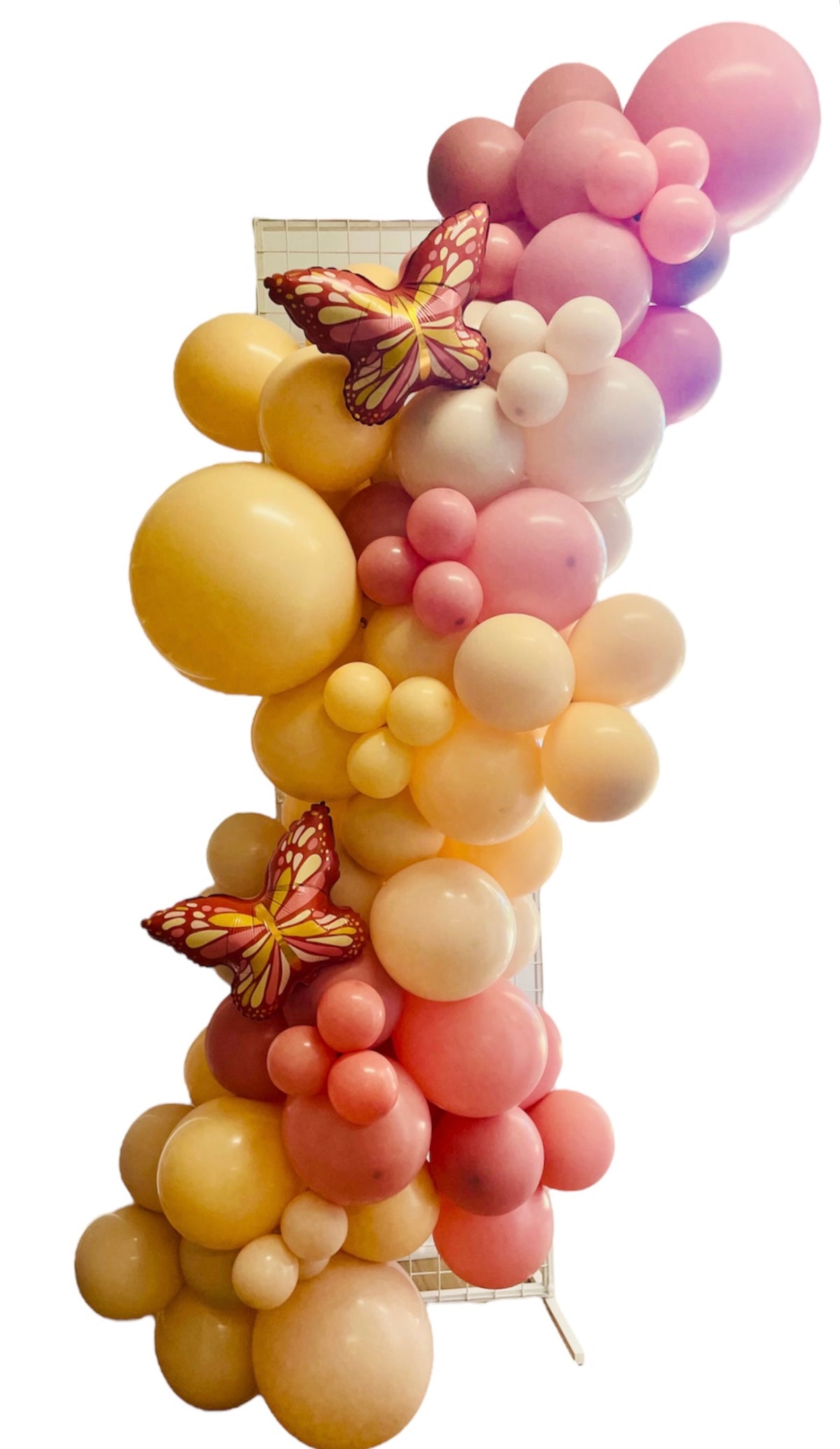 2.2m Balloon Garland on Rectangle Standing frame - Choose Your Colours ...